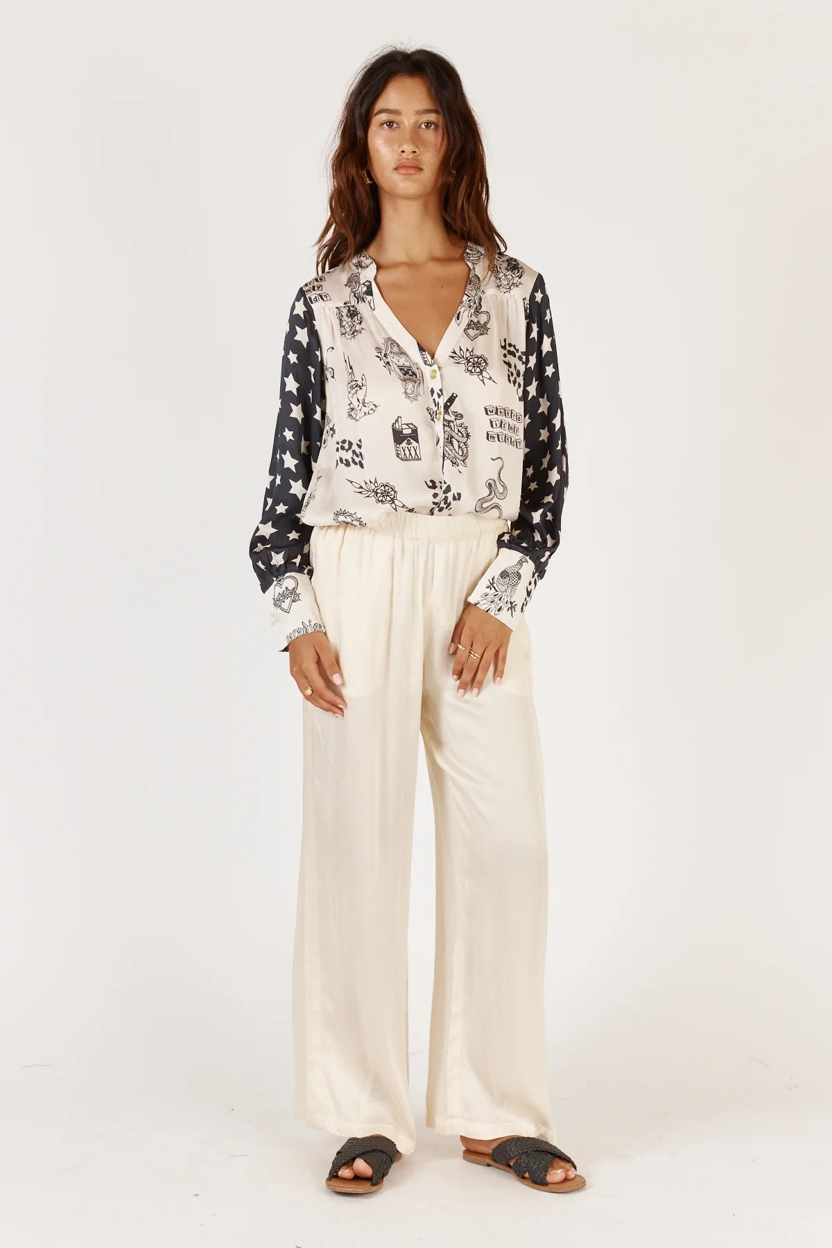 Ruby Yaya Sastri Shirt Cream - Lee Louise Boutique – Lee Louise Dunsborough